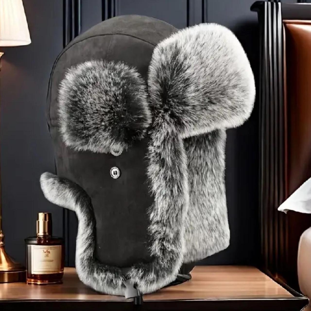 Black Trapper hat #grunge #trapperhat #affliction... - Depop