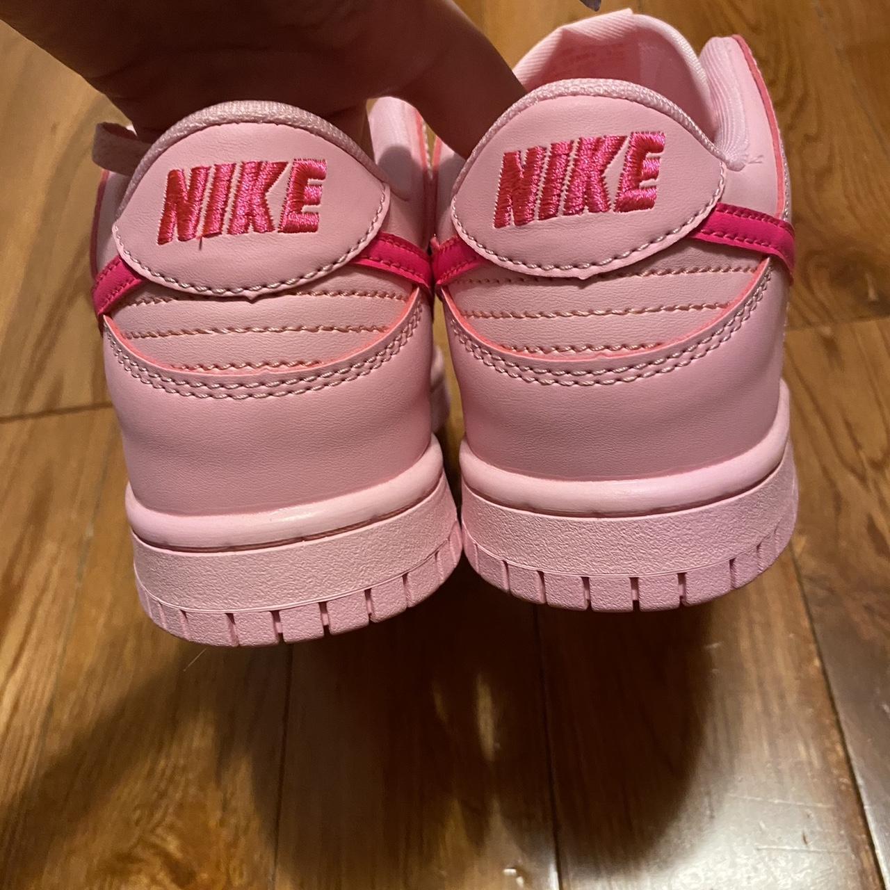 Triple pink nike dunks Size 5.5 or 7 in women’s Fits... - Depop