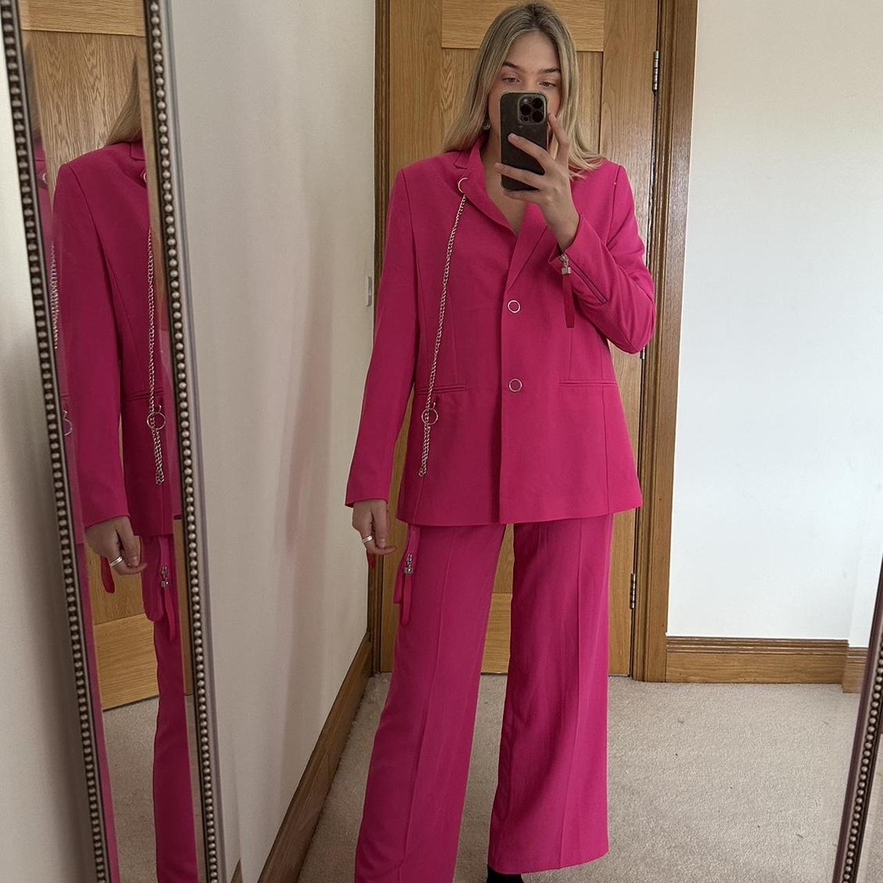 Hot pink collusion suit💘💘💘💘 big fat bad bitch barbie... - Depop