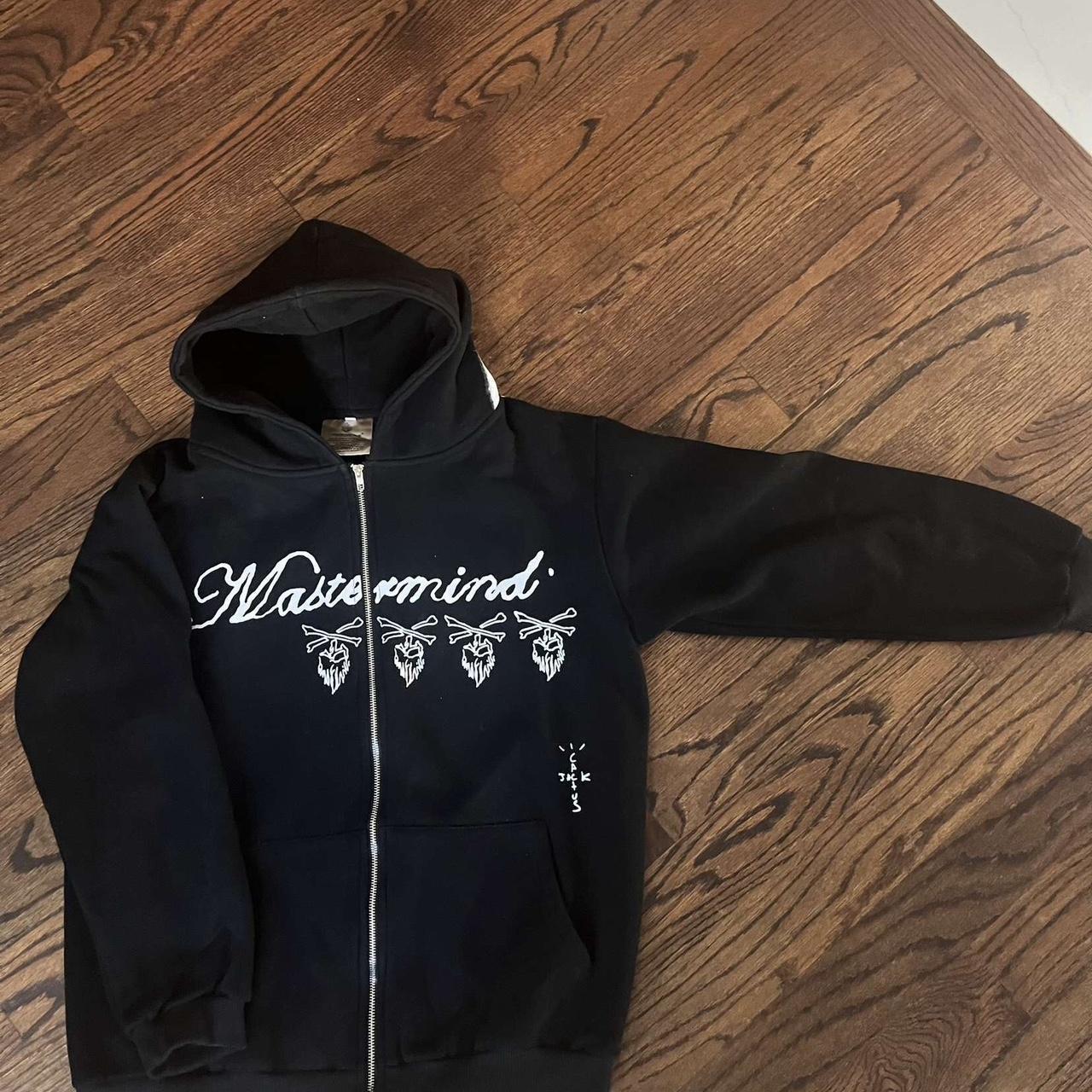 Travis Scott “Mastermind” Zip Up y2k Hoodie Like... - Depop