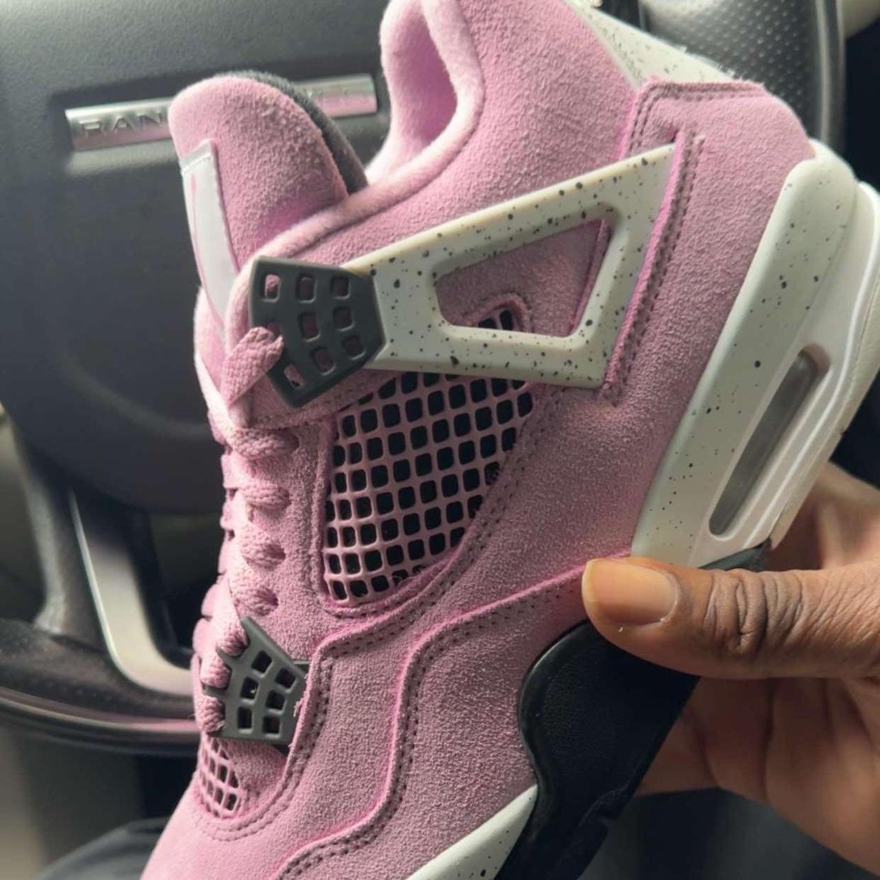 Pink orchid Jordan 4s - Depop