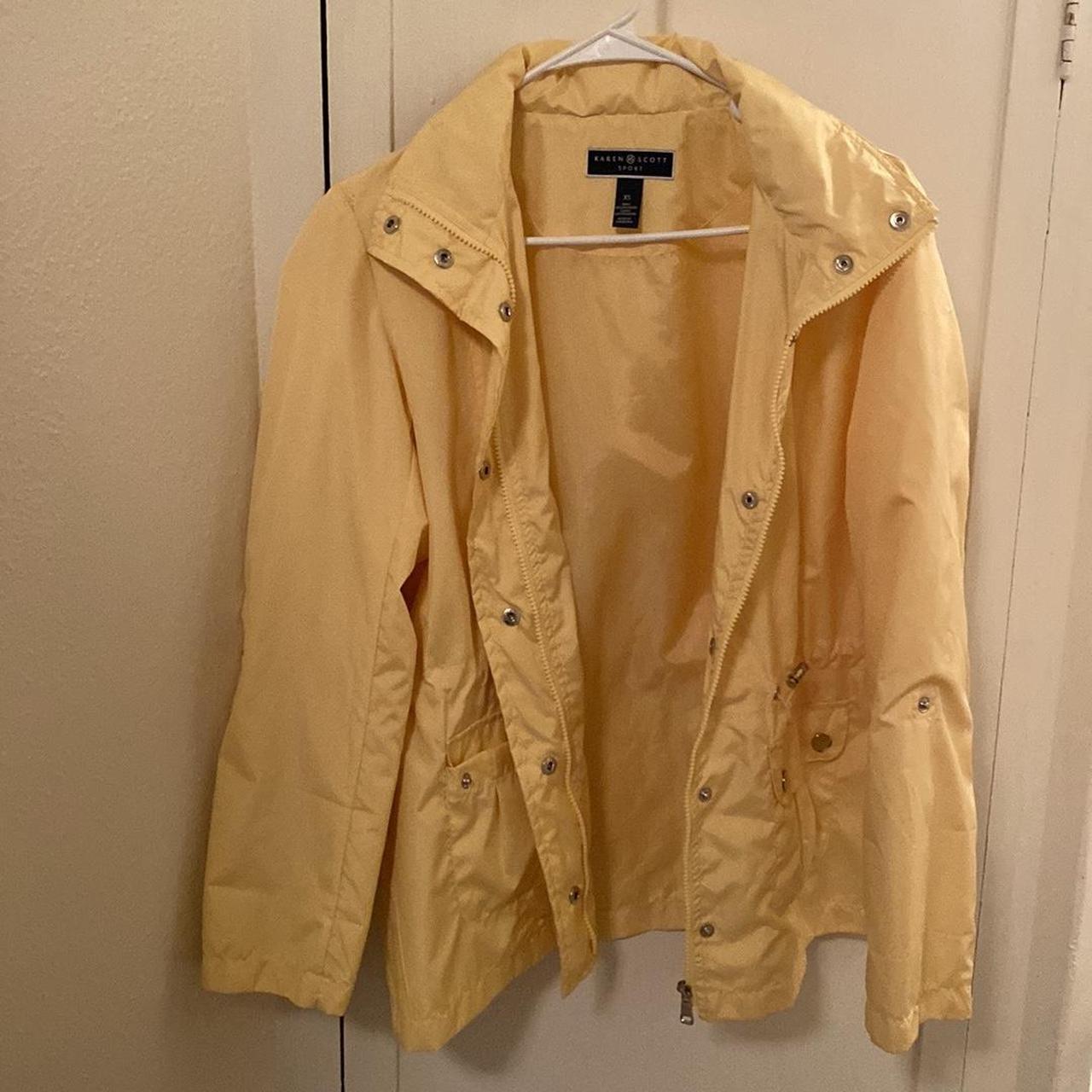 Karen Scott yellow sports jacket. Lightly used. - Depop