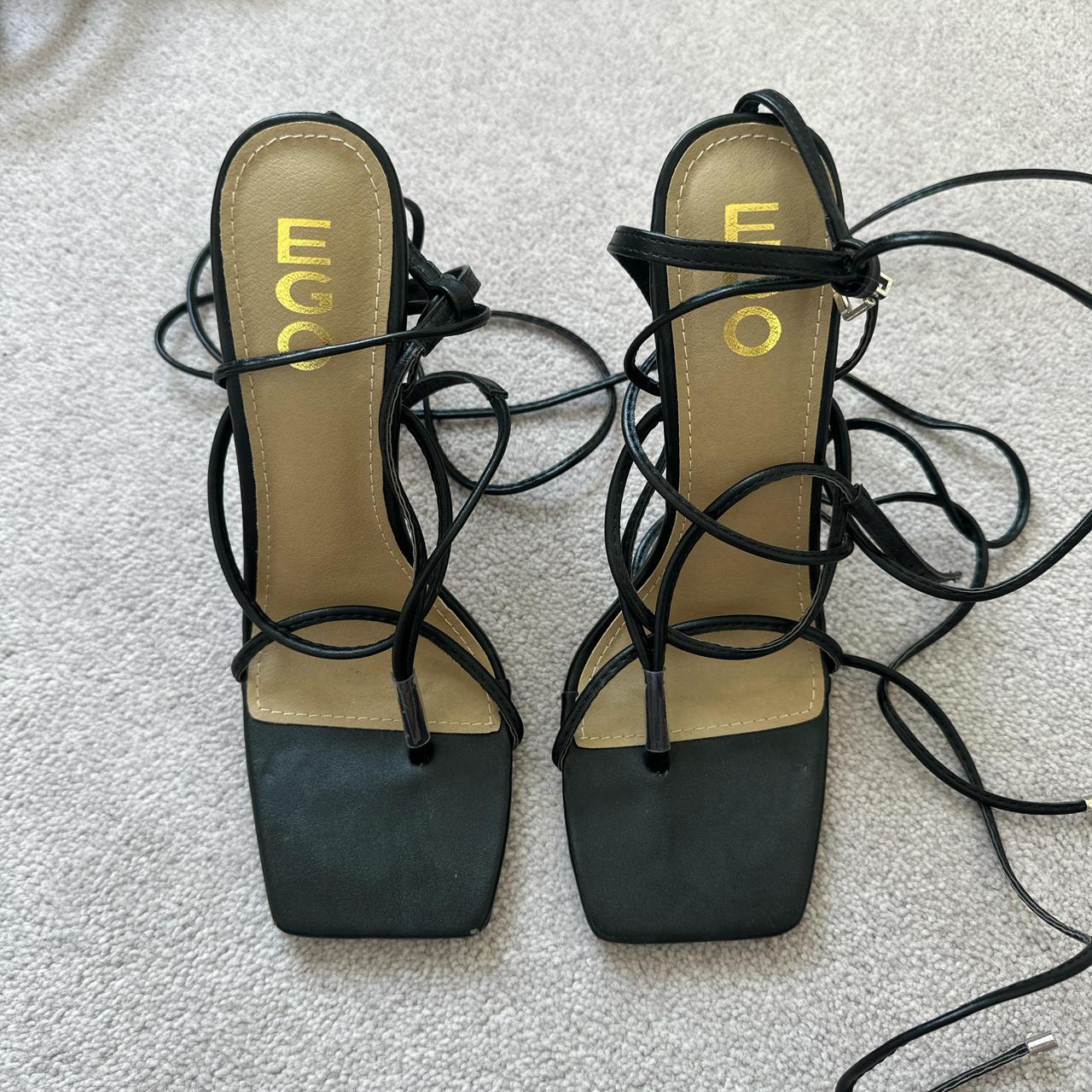 Ego official lace up heels Square toe Only worn... - Depop