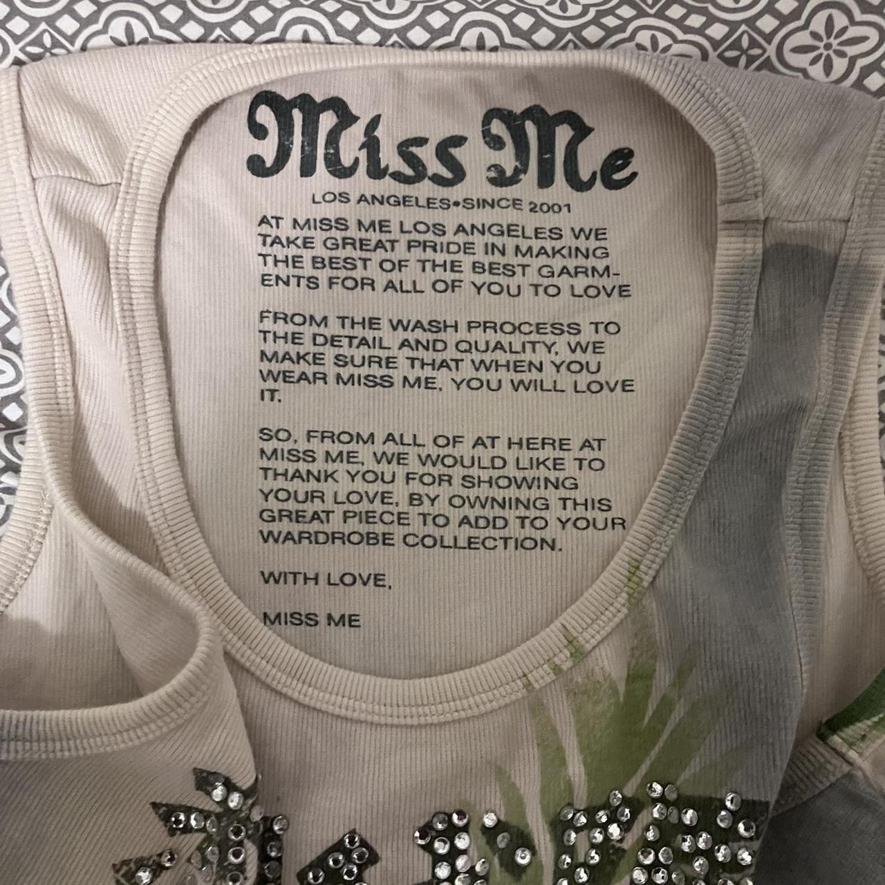 Miss me tank top - Depop