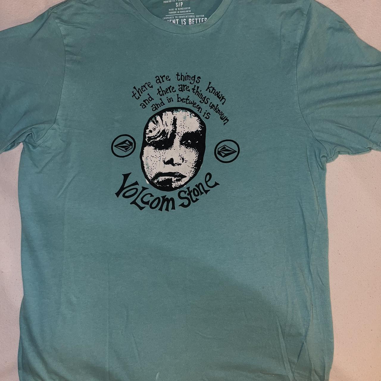 Mysto-Green Volcom Stone short sleeve tee (34.95$... - Depop