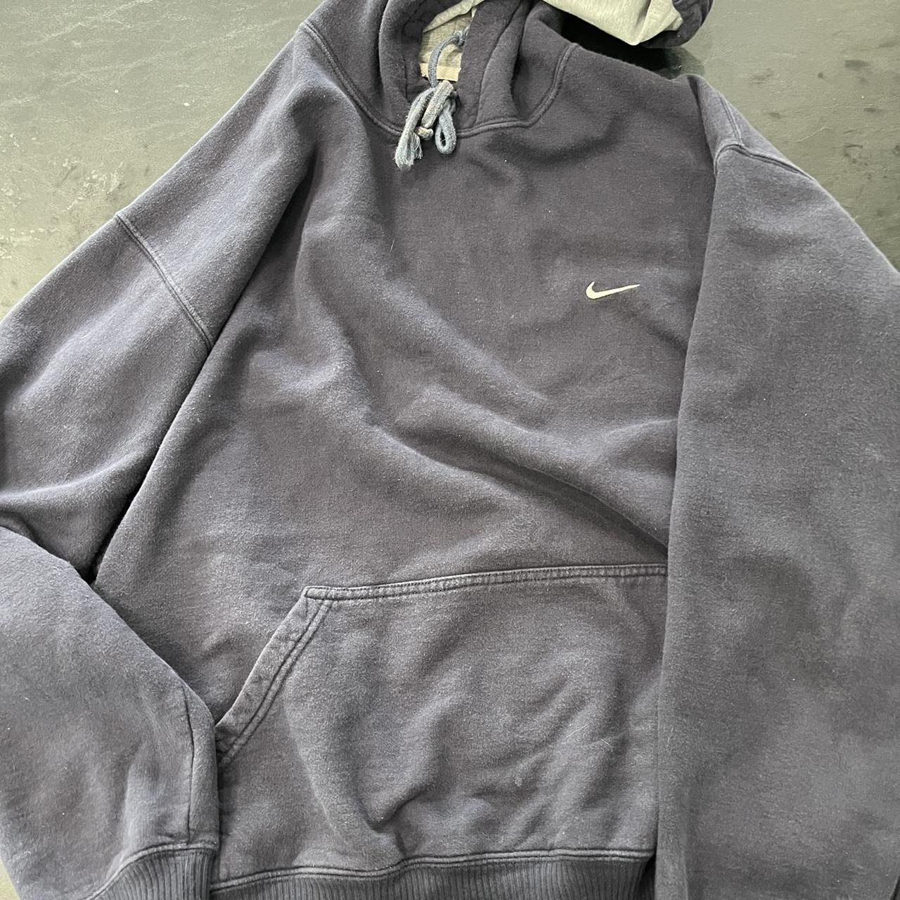 Vintage Nike navy hoodie Medium, fits like a large - Depop