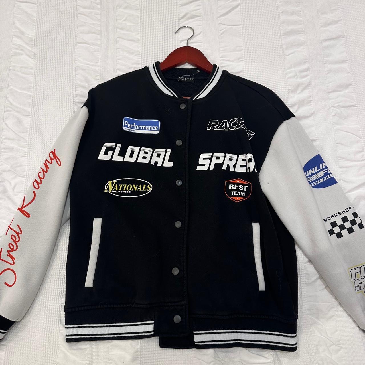 Small racing varsity jacket Never worn Guaranteed to... - Depop