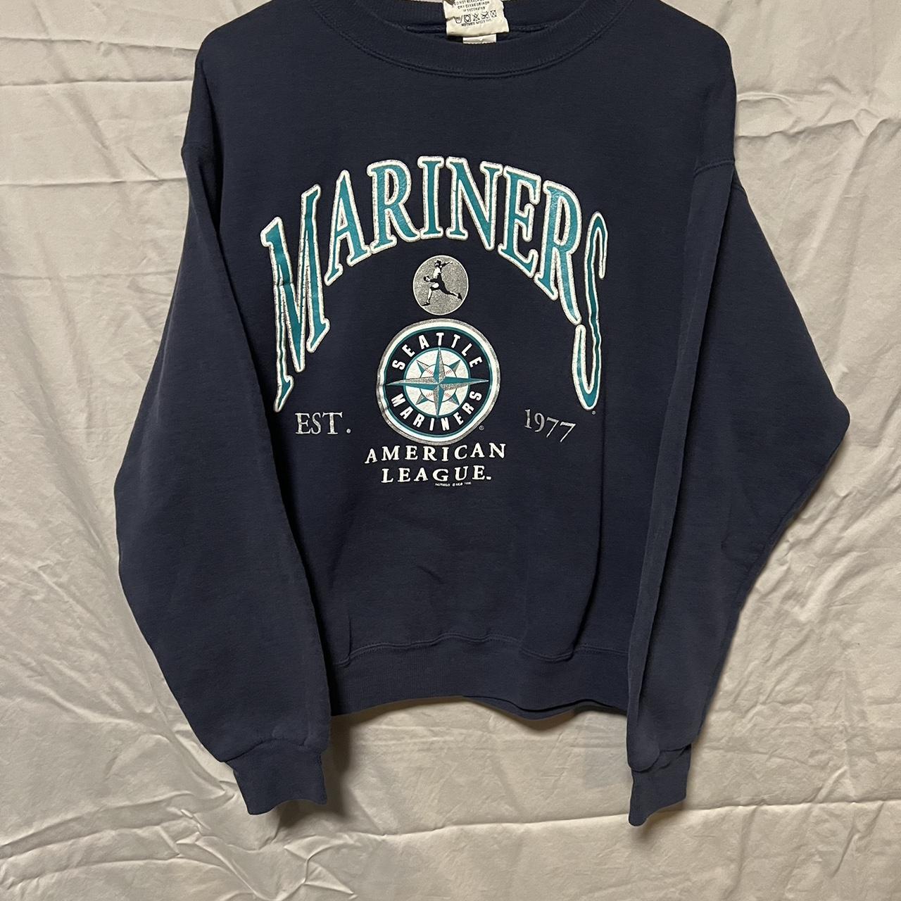 XL Fits like a Large Vintage Mariners Crewneck 1996 - Depop