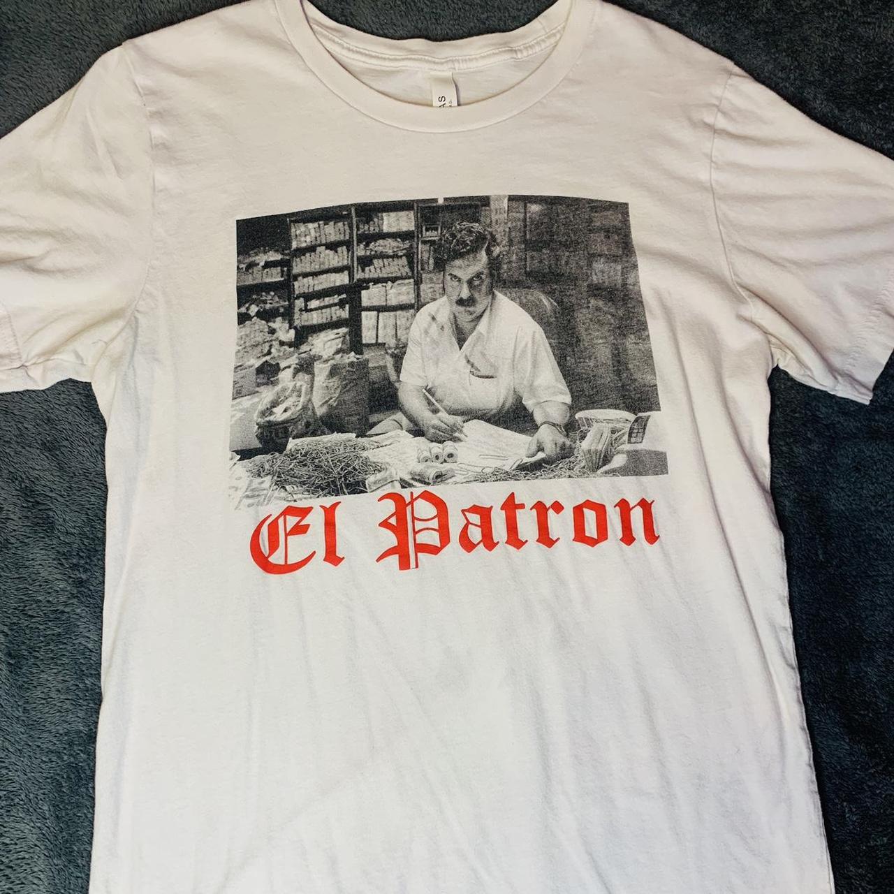 Pablo Escobar Graphic Tee Size M(fits tight) White... - Depop