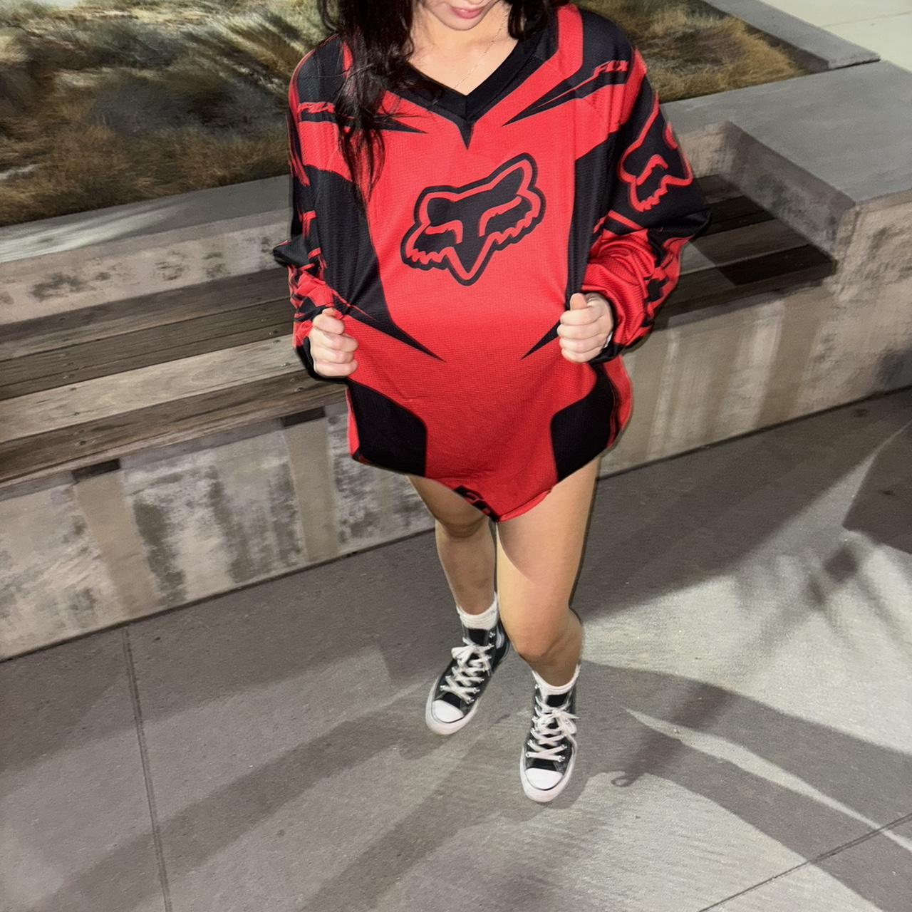 red fox racing shirt - Depop