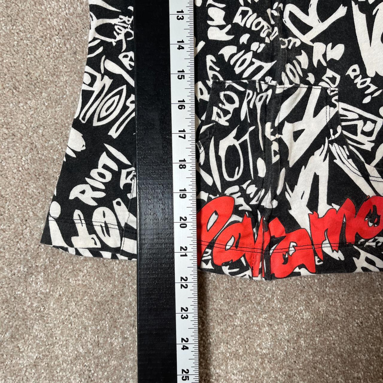 Vintage Y2K Paramore Riot Full Zip Up Thin Shirt... - Depop