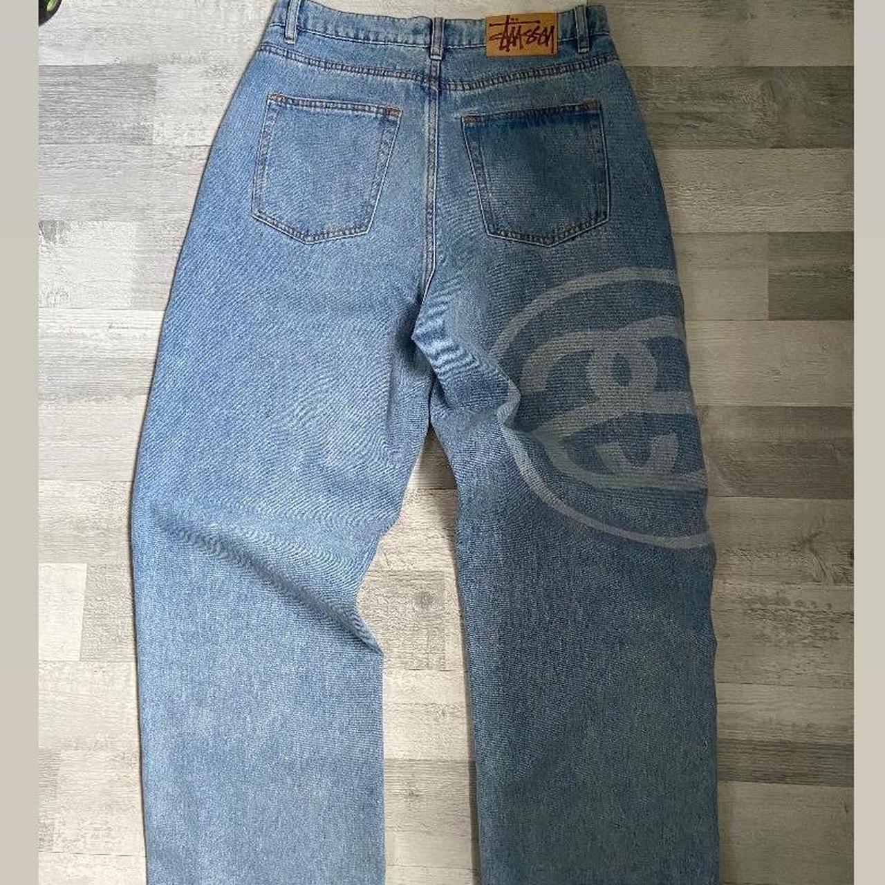 Stussy double S logo big ol’ jeans, brand new with... - Depop