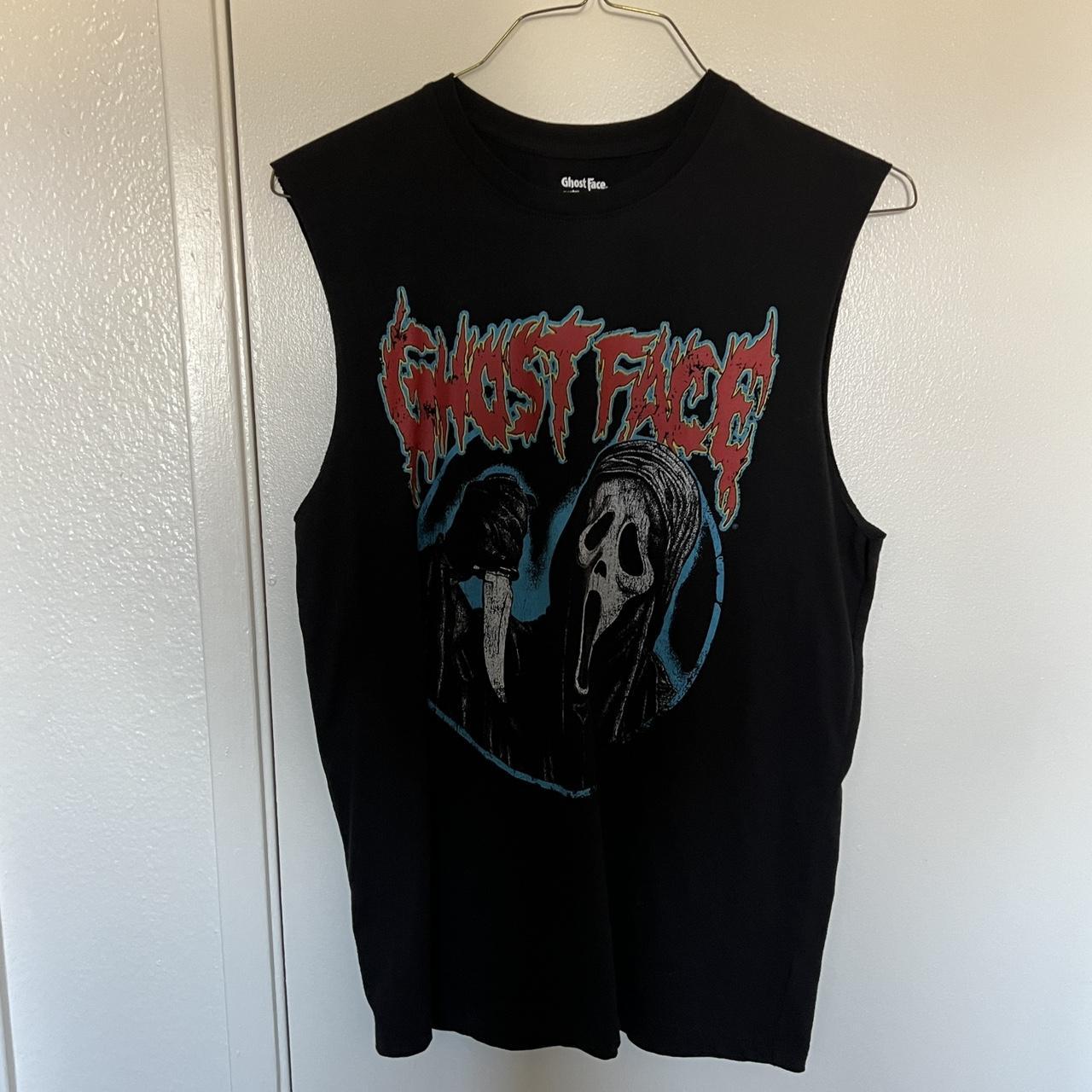 Hot Topic Ghost Face muscle tank top. Never worn... | Depop