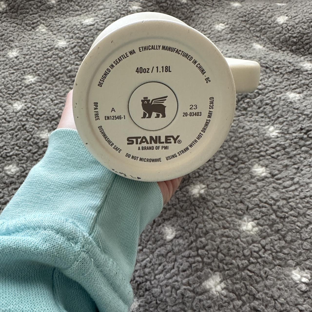 Cream/tan Stanley cup Gently used - Depop