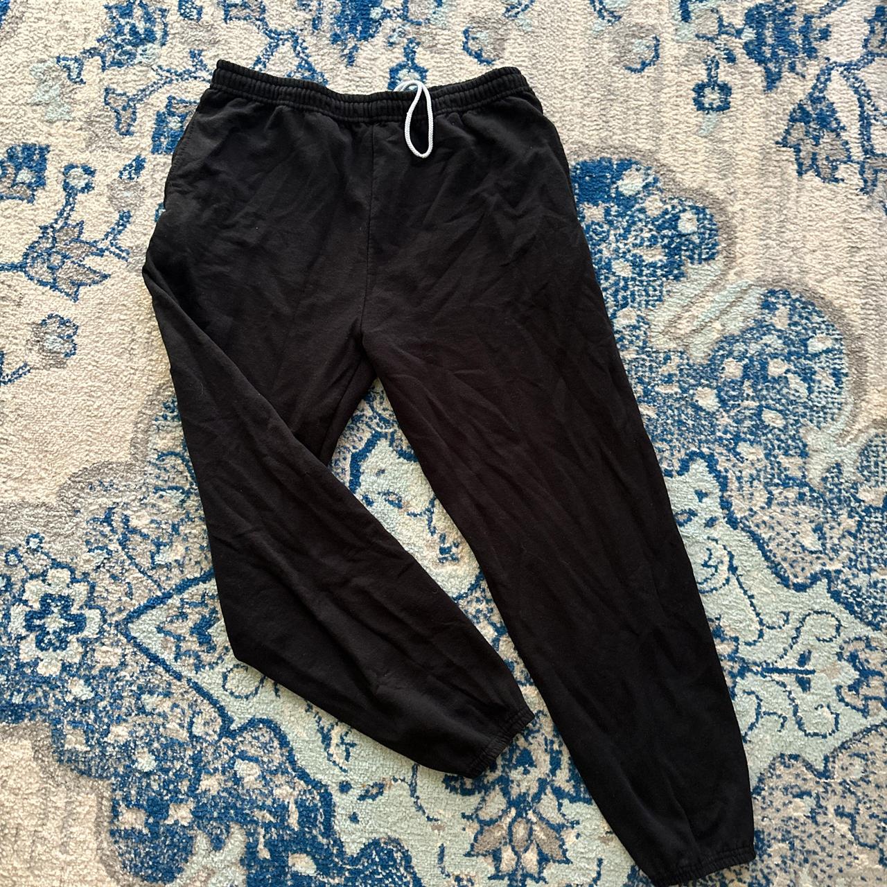Men’s black baggy sweats, size XL - Depop