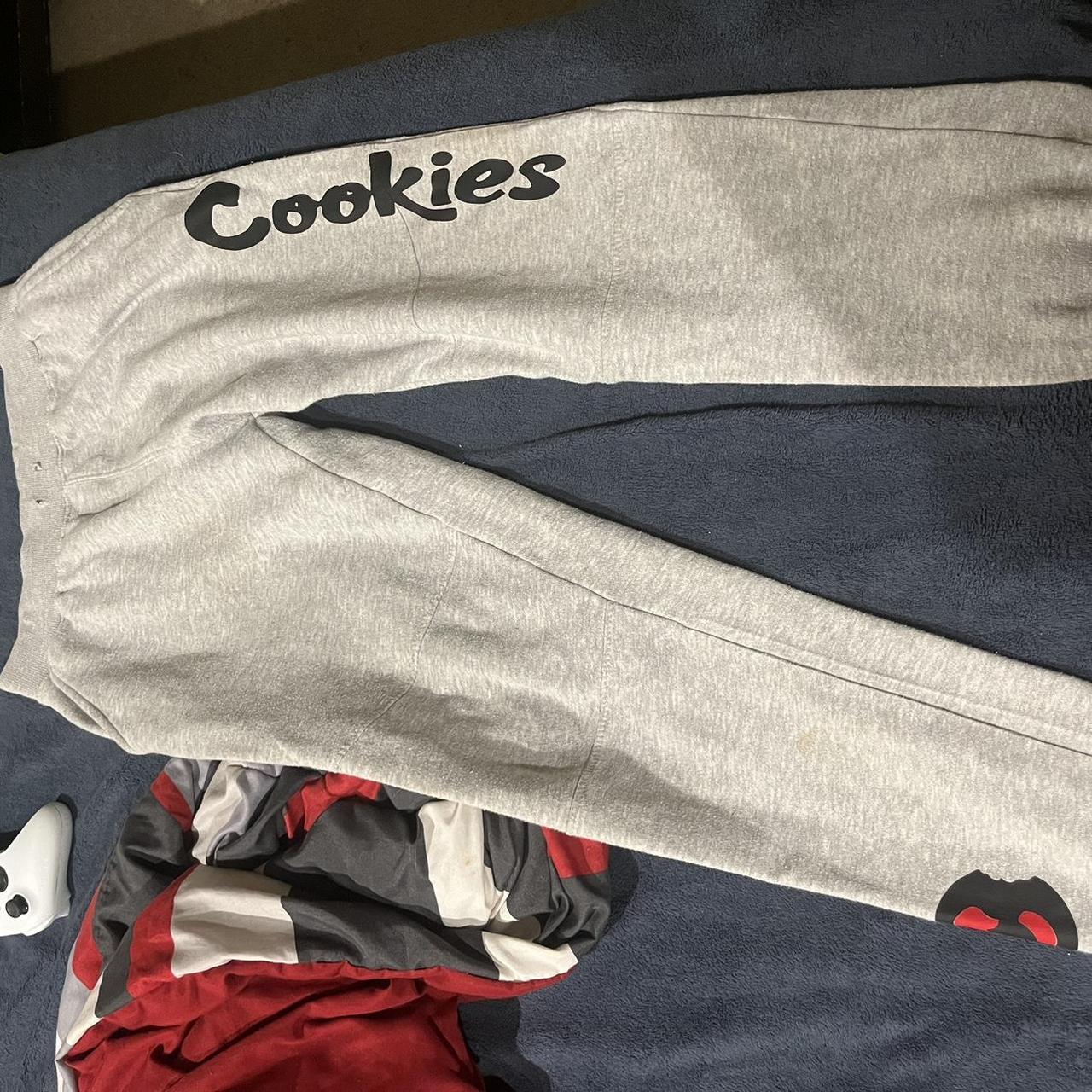 Cookies sweat pants Size medium No strings Condition... - Depop