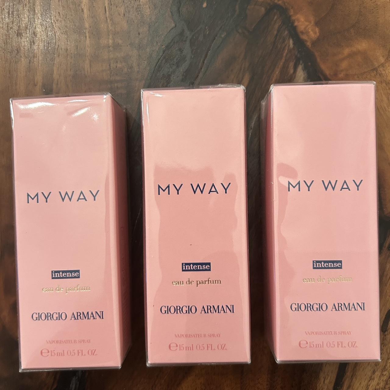 BNIB. Giorgio Armani My Way Intense EDP. 3x .5oz... - Depop