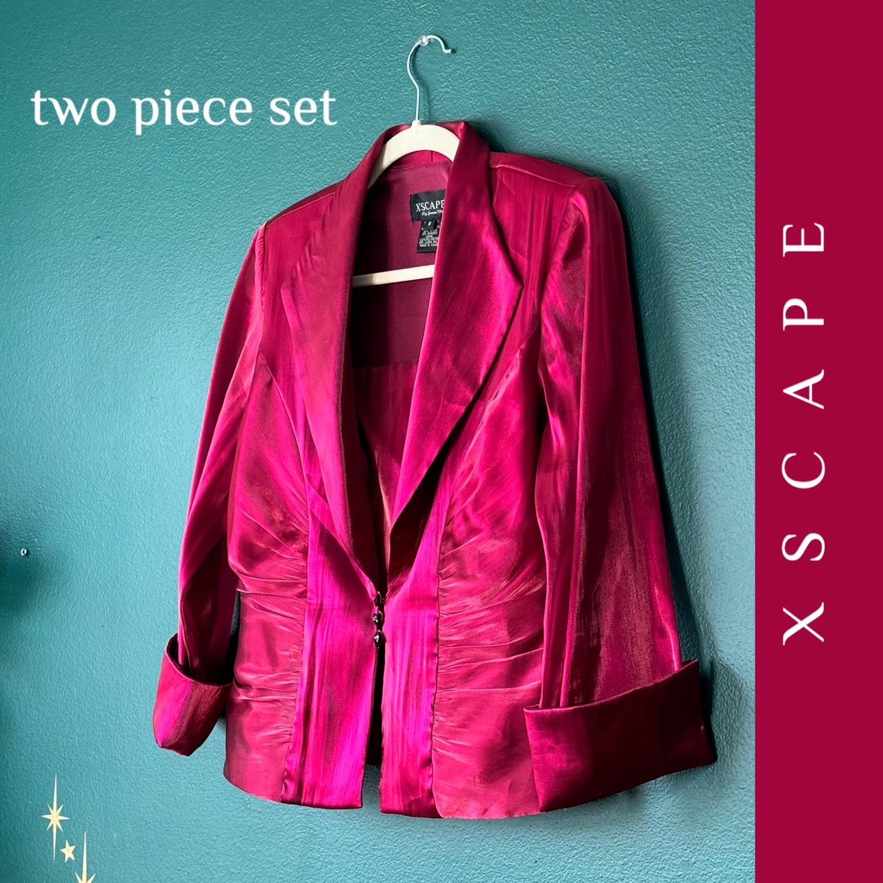 Size 8 XSCAPE 2 piece set (tank and blazer). Has... | Depop
