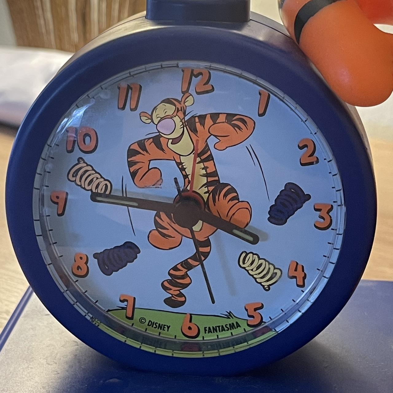 Winnie the Pooh Tigger kids alarm clock, works!!! In... - Depop