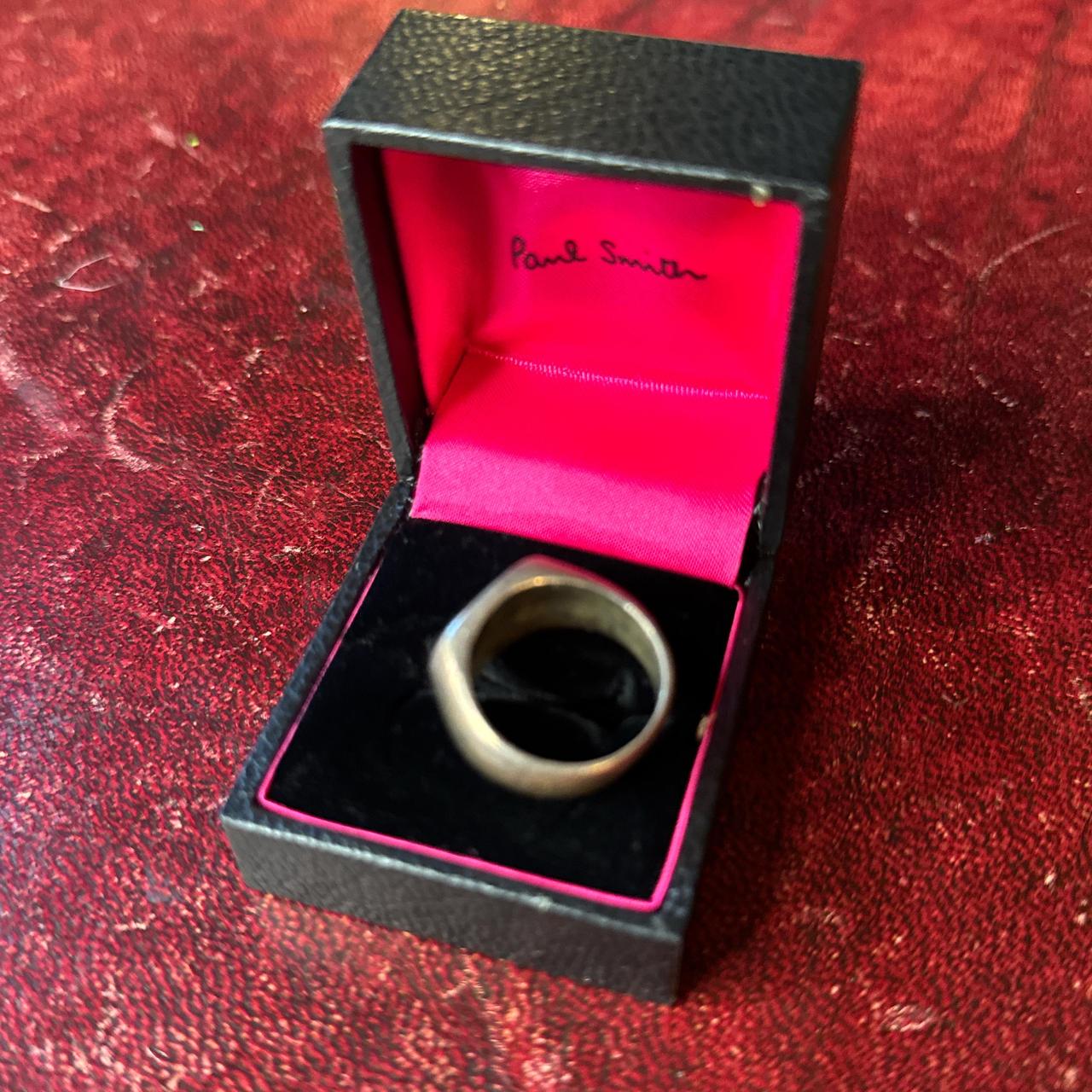 Men Paul Smith silver signet ring with box - branded... | Depop