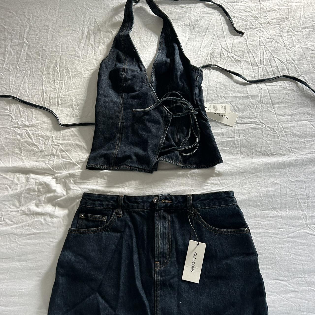 Glassons Denim Set never worn Tags still attached... - Depop