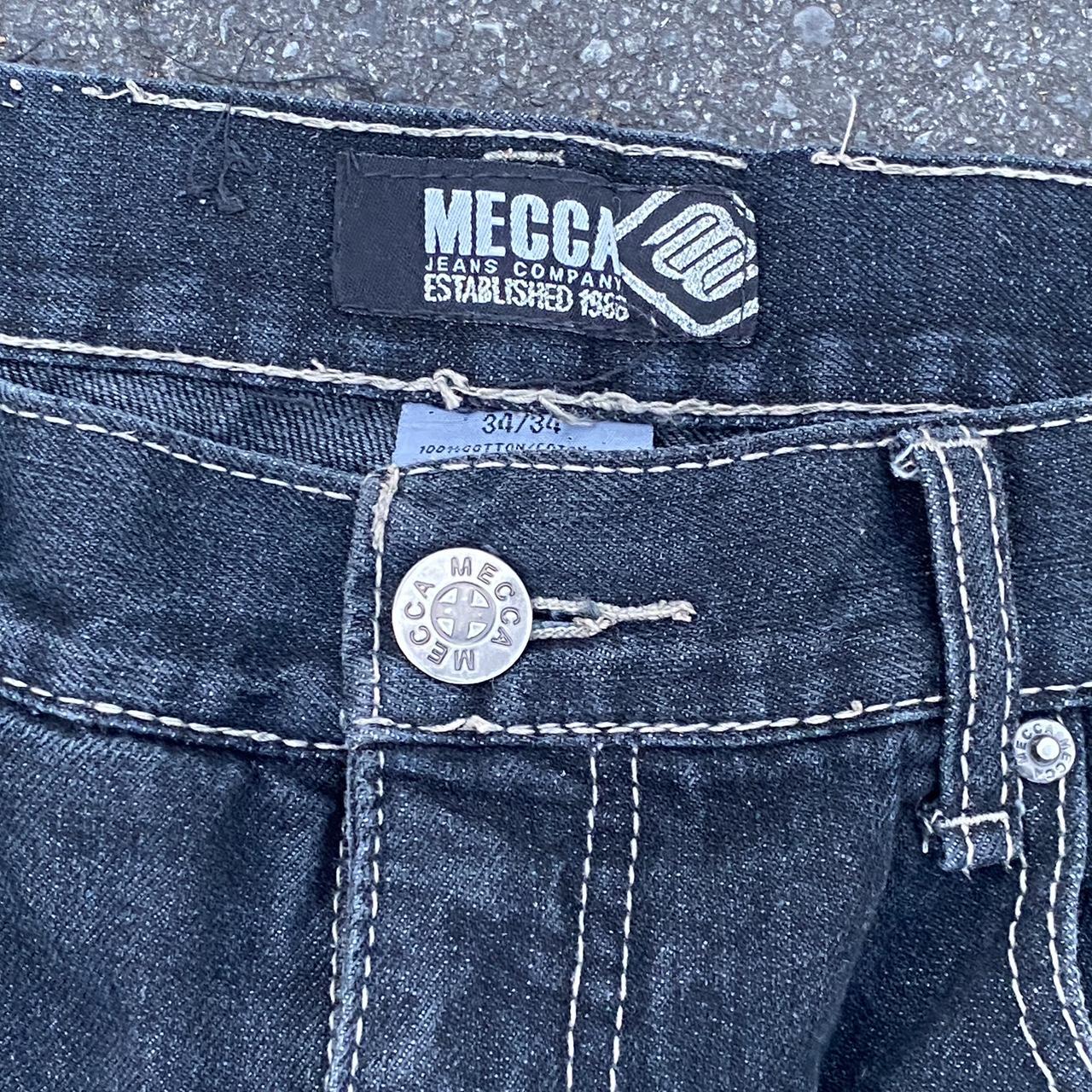 2000s Mecca Hip Hop Baggy Jeans. 34x34 so they stack... - Depop