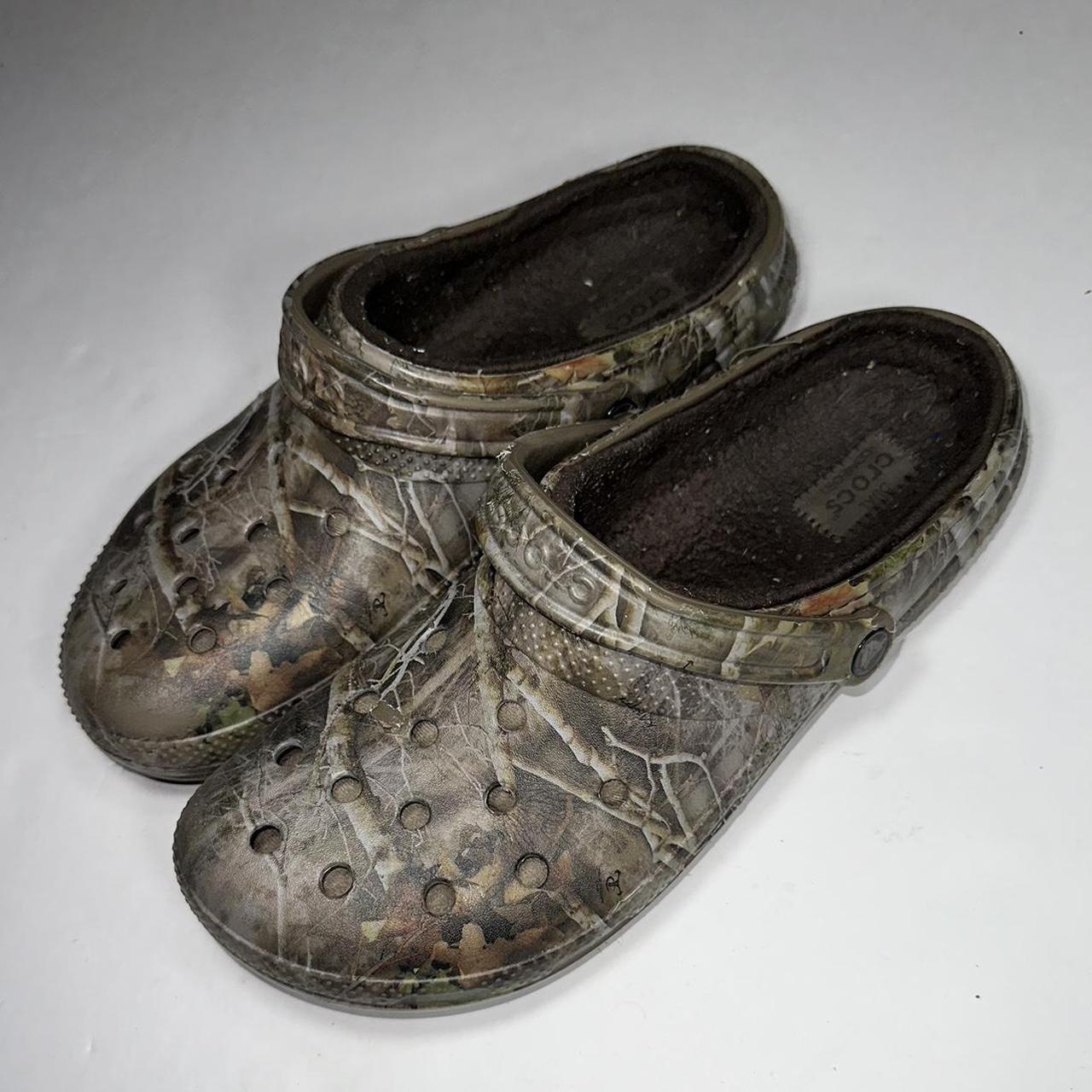 Camo winter lined men’s crocs size 12 Used in good... - Depop