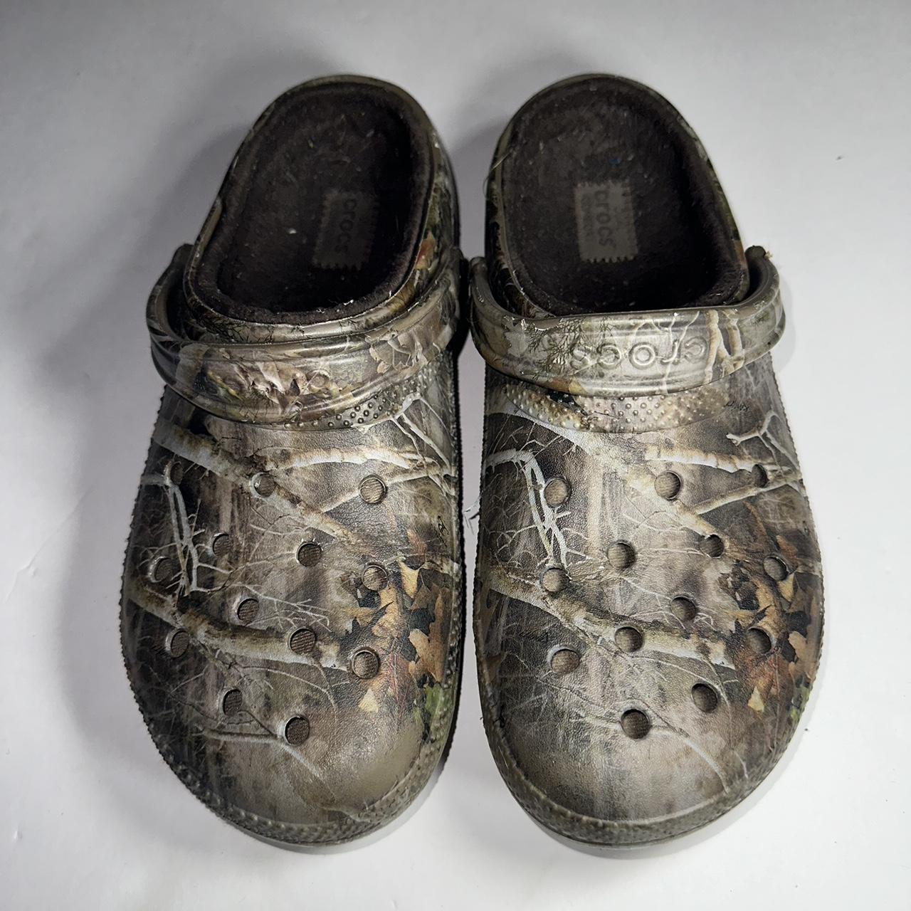 Camo winter lined men’s crocs size 12 Used in good... - Depop