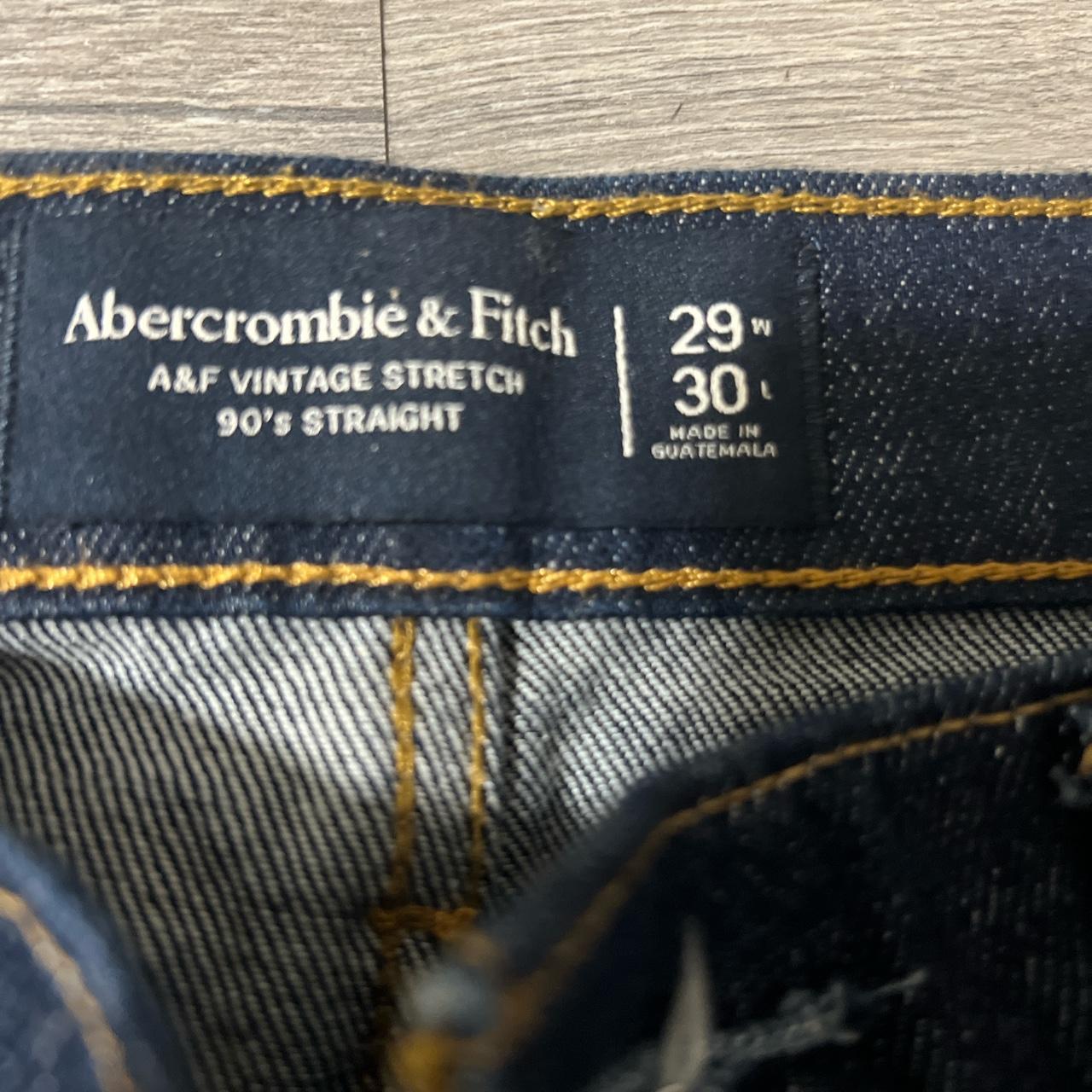 Abercrombie vintage stretch 90s straight jeans.... - Depop