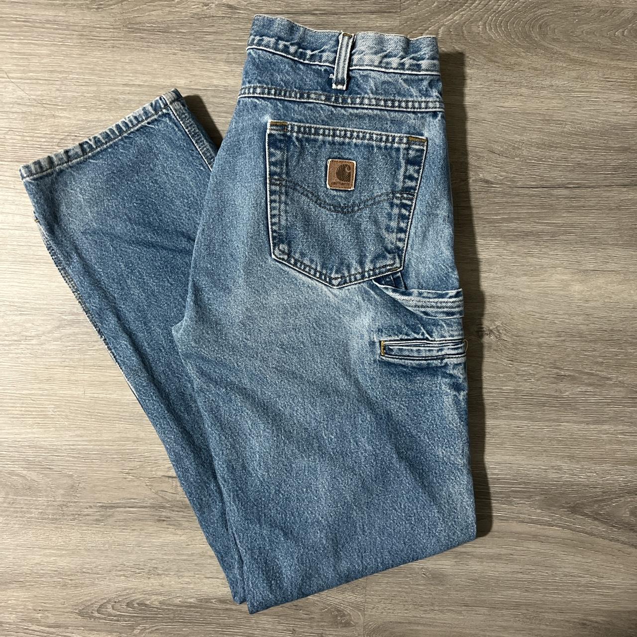 Vintage carhartt carpenter jeans Tagged 34x36... | Depop