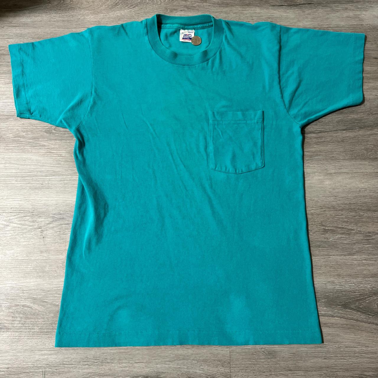 Vintage 90s BVD pocket selvedge tee shirt Large... | Depop
