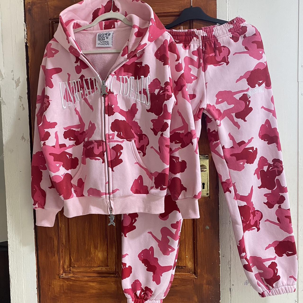 Named collective pink full tracksuit XS/S Hoodies... - Depop