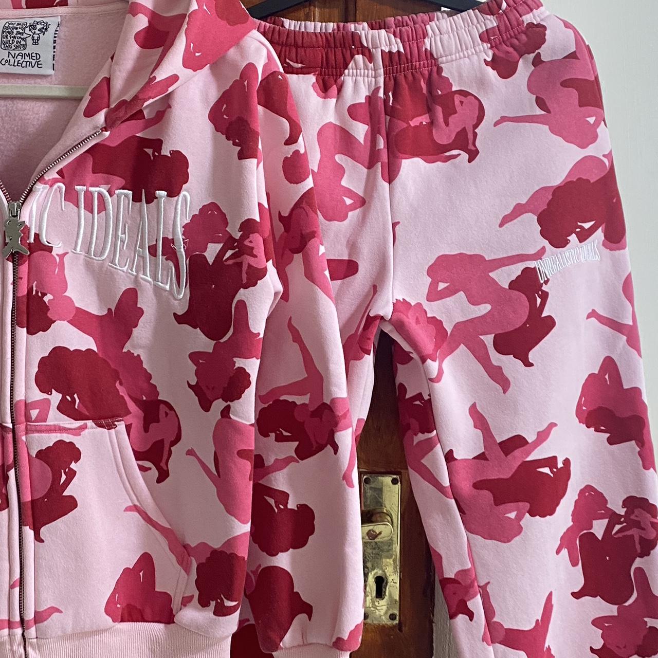 Named collective pink full tracksuit XS/S Hoodies... - Depop