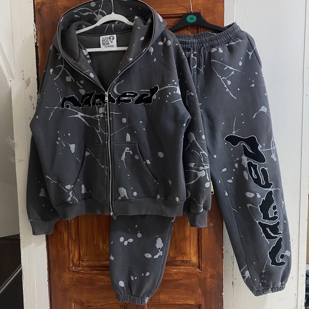 Named collective unisex dark grey workshop full... - Depop