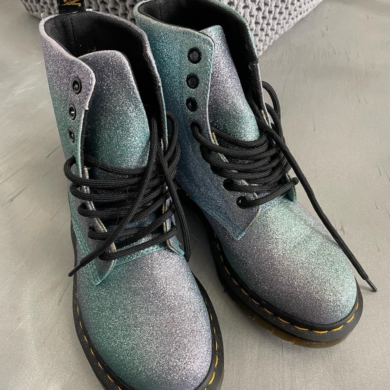 Dr. Martens 1460 Pascal Glitter boots. UK size 5,... - Depop