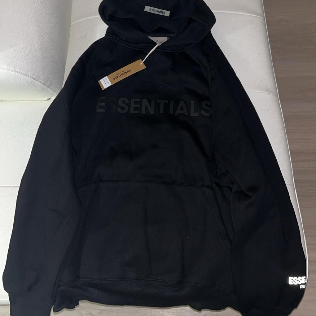 Black Essentials Hoodie Brand New Never worn Size... - Depop