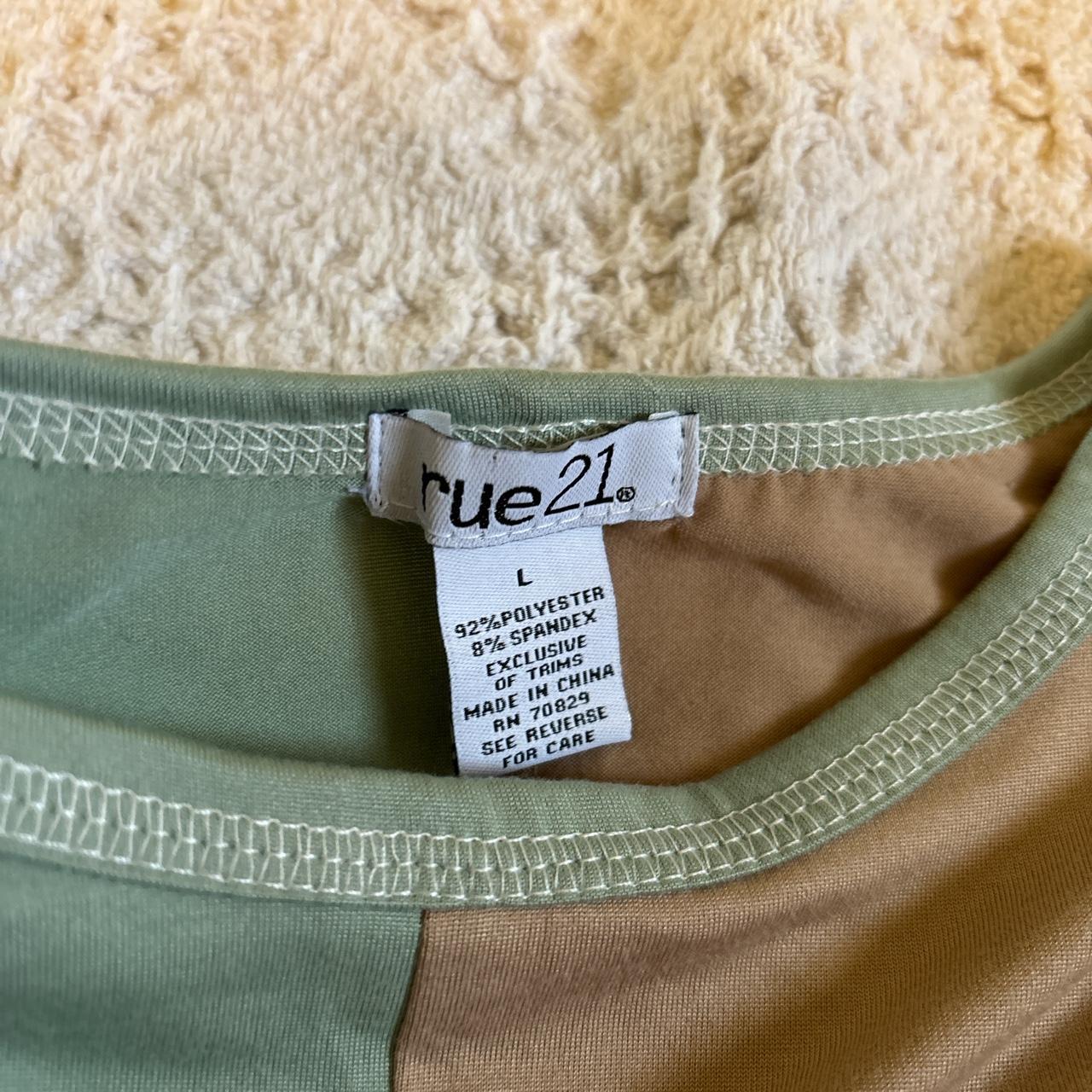 Rue 21 Body Suit Size L 🩷 #bodysuit #rue21 #green... - Depop