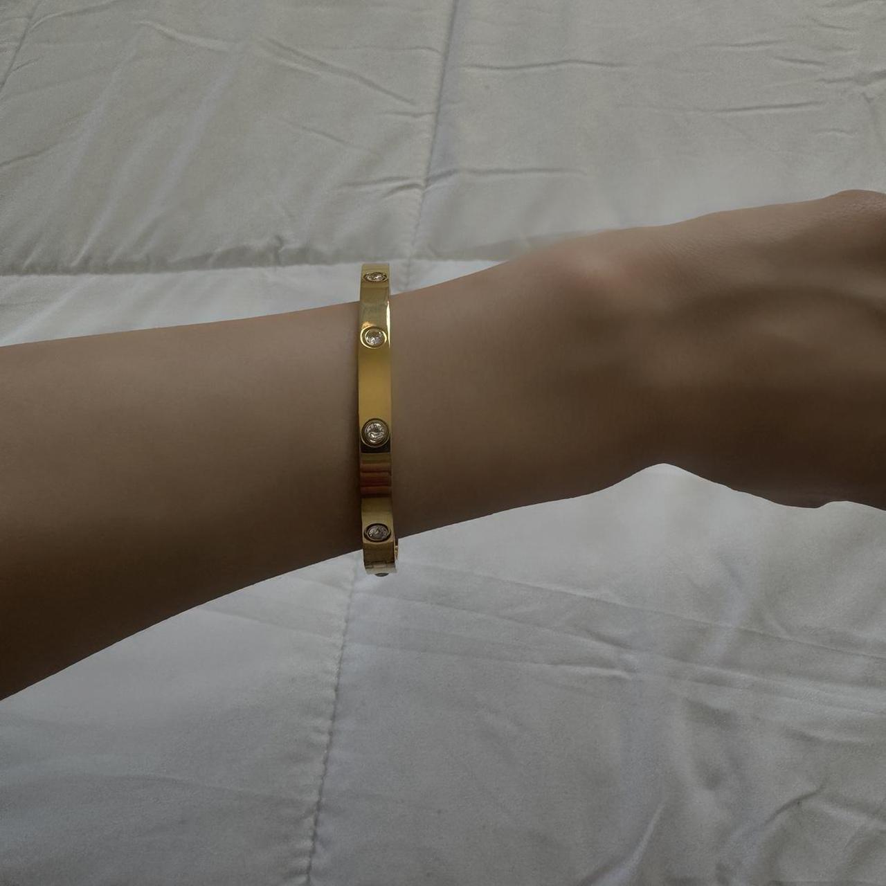 Gold bracelet #cartier #pandora hermes... - Depop