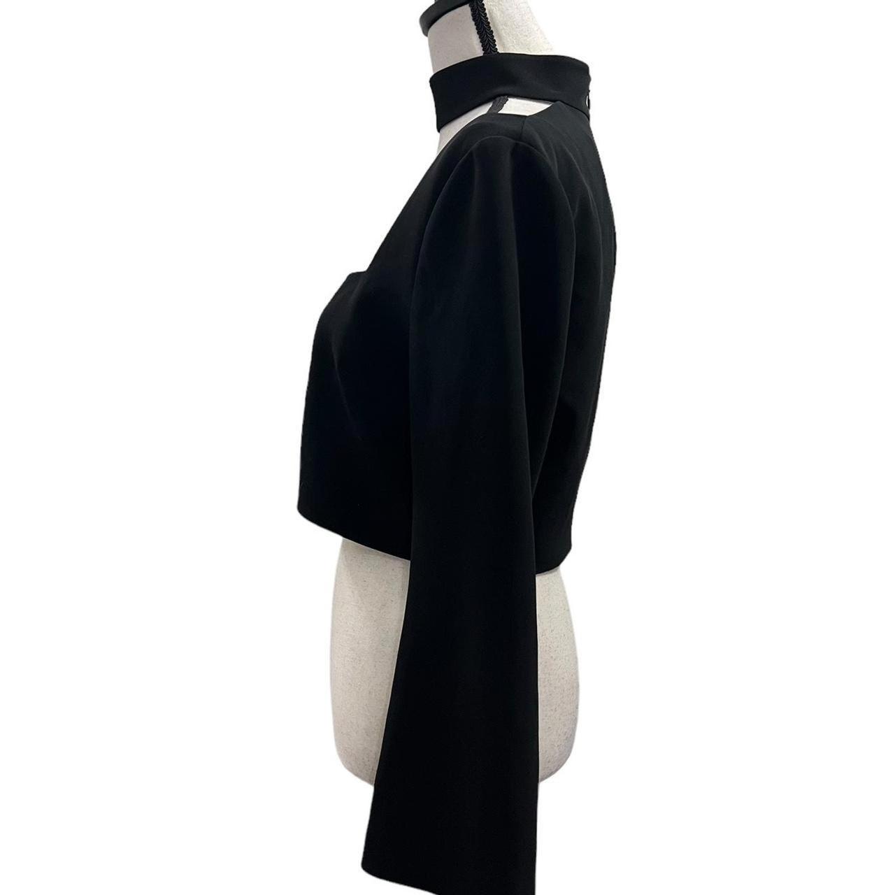 Cinq a Sept x Revolve black Amara 3/4 bell sleeve... - Depop