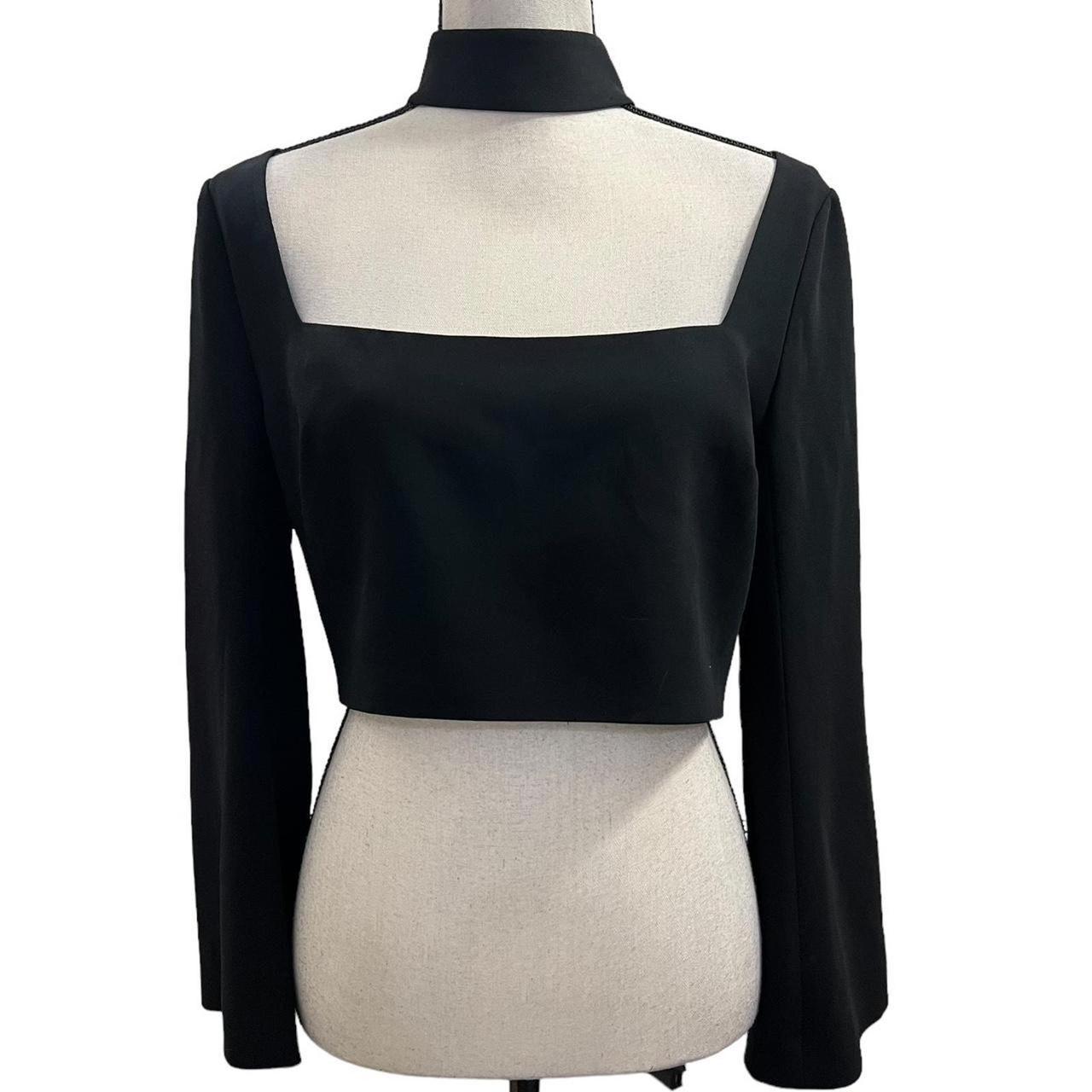 Cinq a Sept x Revolve black Amara 3/4 bell sleeve... - Depop