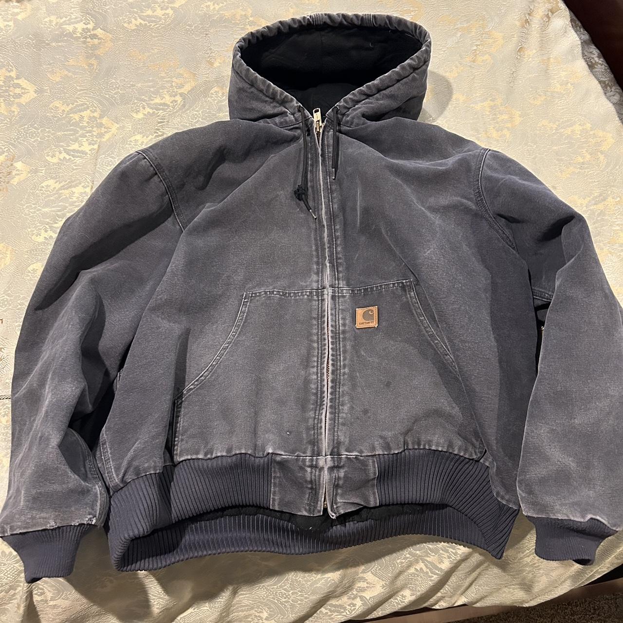 Vintage Carhartt J130 Grey Nice Fade 2XL Good... - Depop