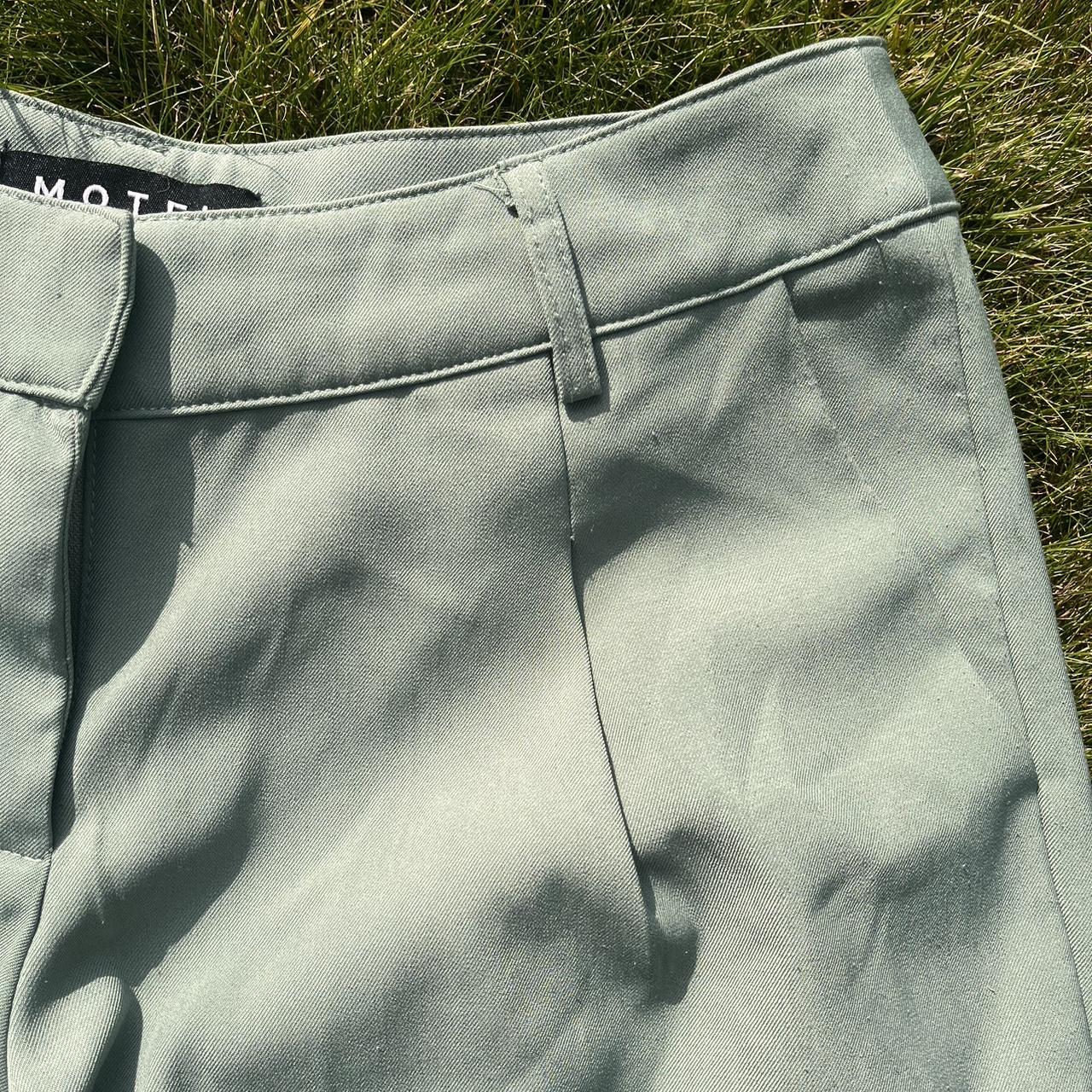 Gorgeous Motel sage green suit wide fitting suit... - Depop