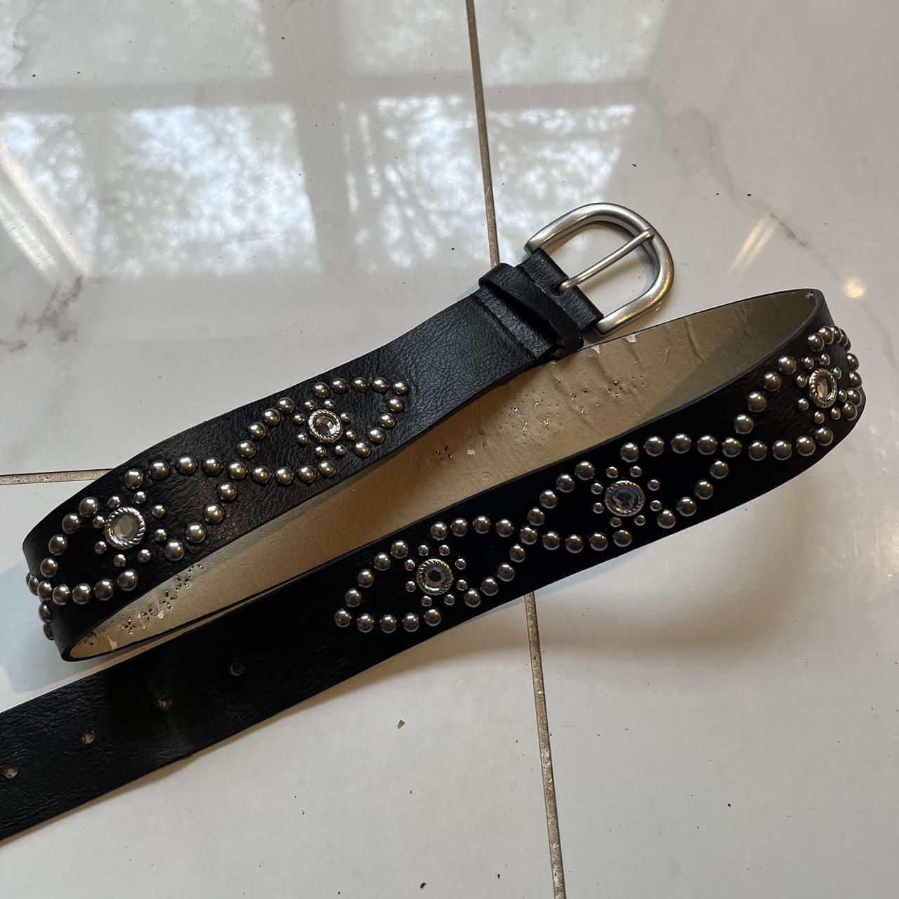 Really cool y2k early 2000s studded belt with... - Depop