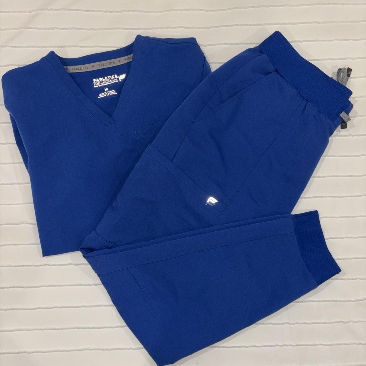 Blue Fabletics scrubs set #nursing #medical | Depop