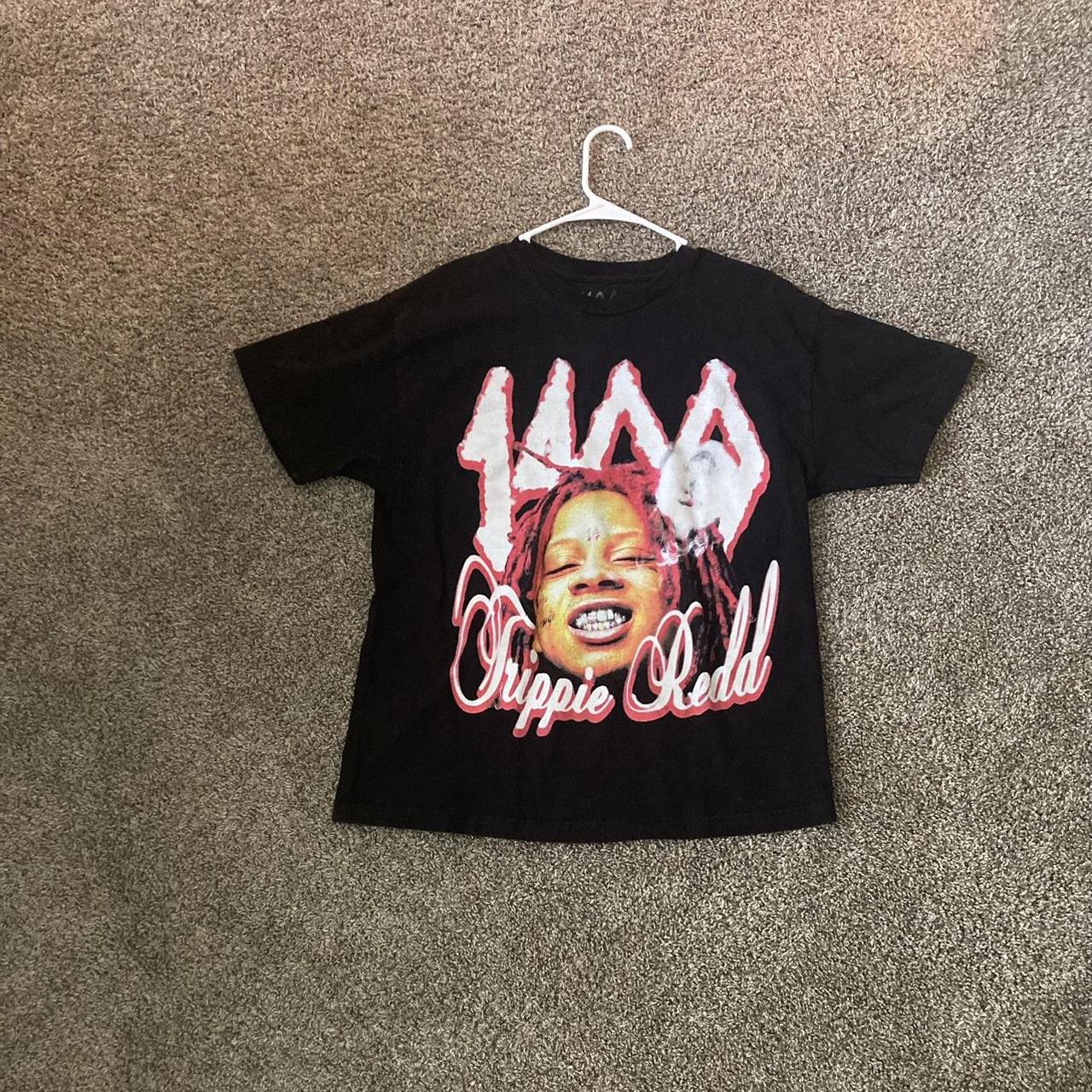 1400 by Trippie Redd Smoke Ring Black T-Shirt - Depop