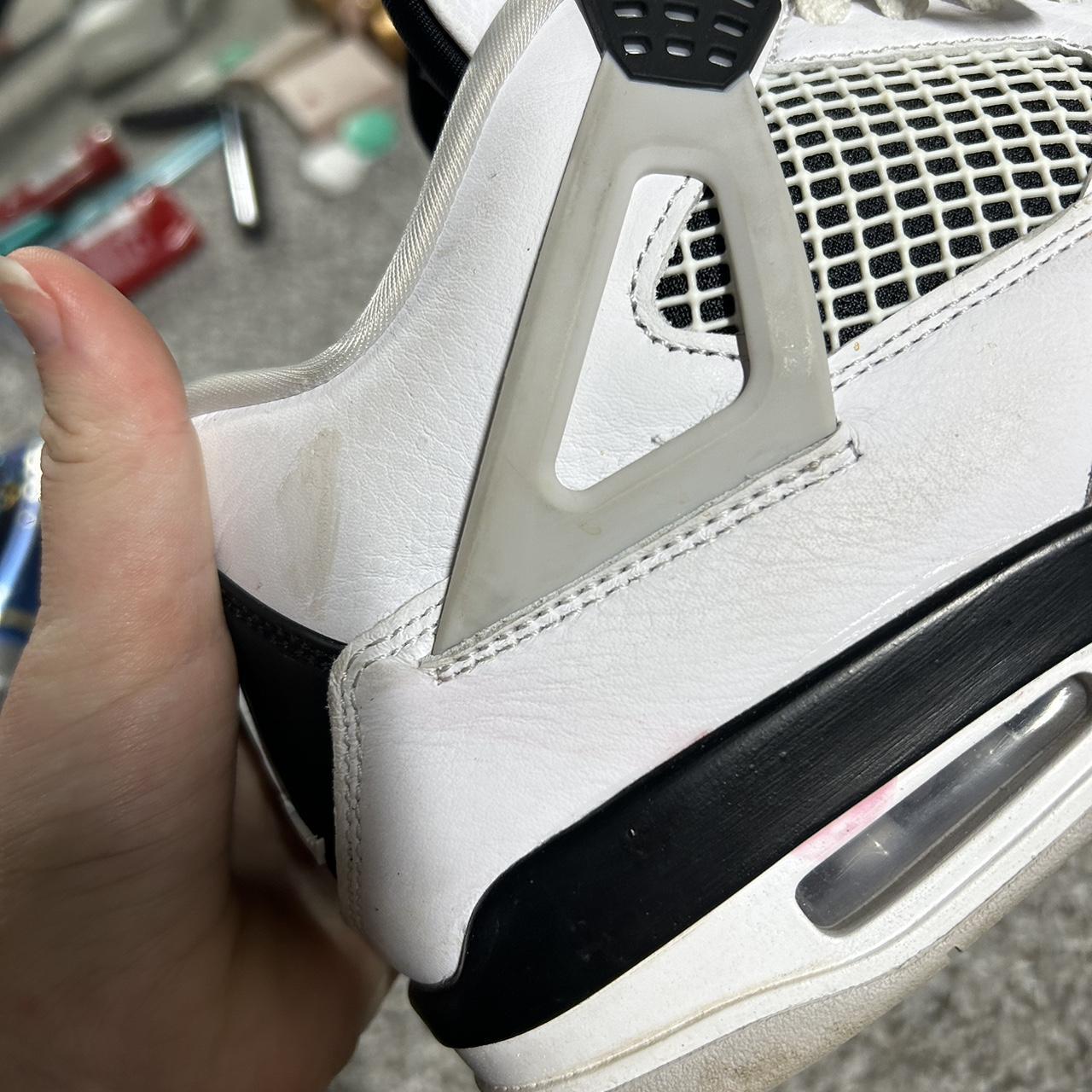 authentic jordan 4 military black -size womens 10 -... - Depop