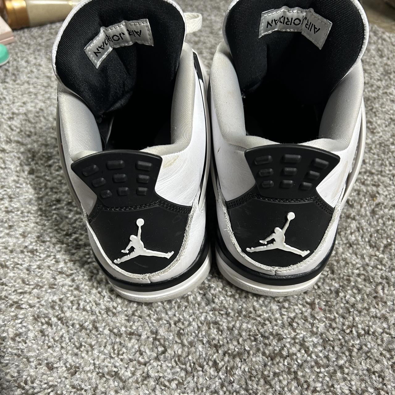 authentic jordan 4 military black -size womens 10 -... - Depop