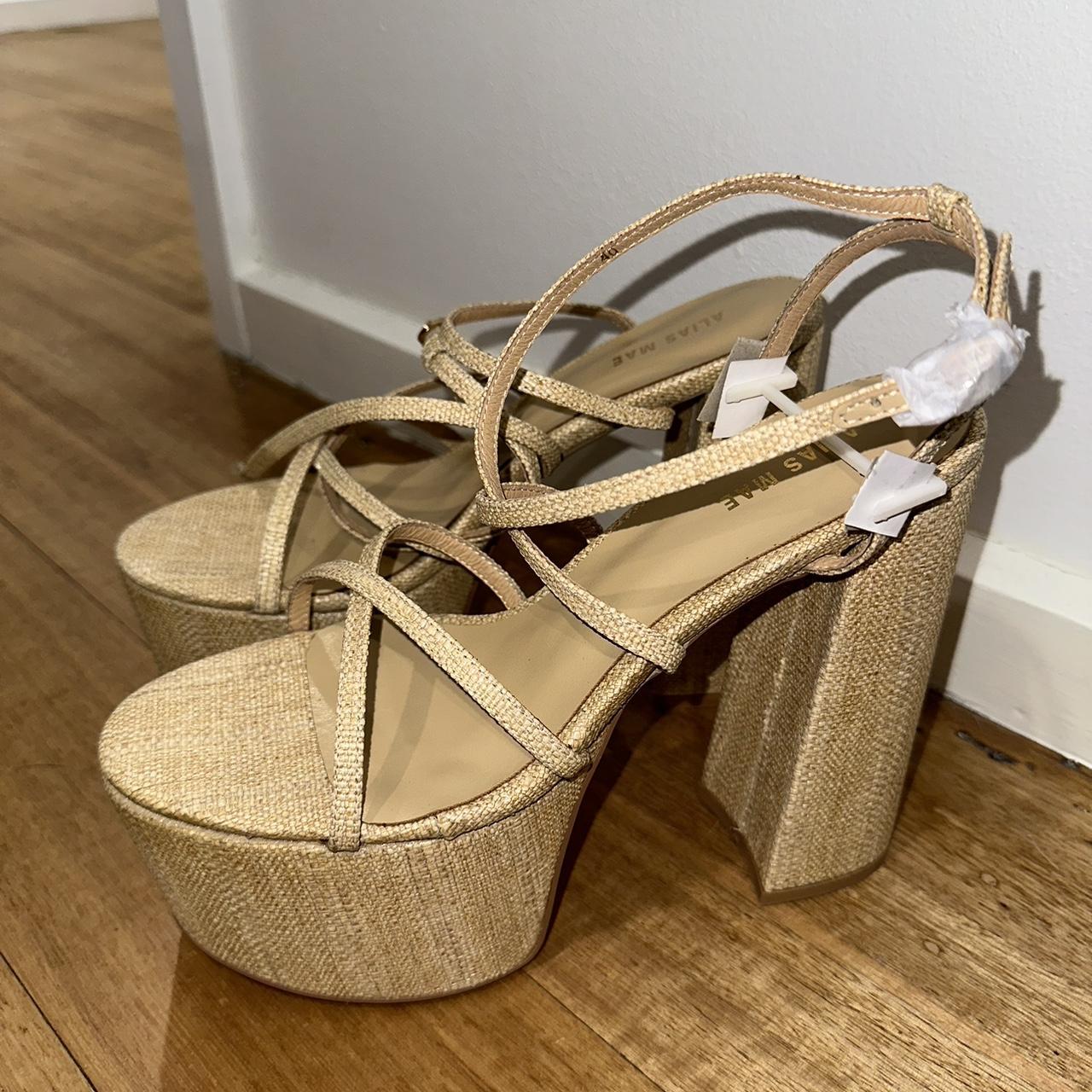 ALIAS MAE Adeline in natural raffia Size EU... - Depop