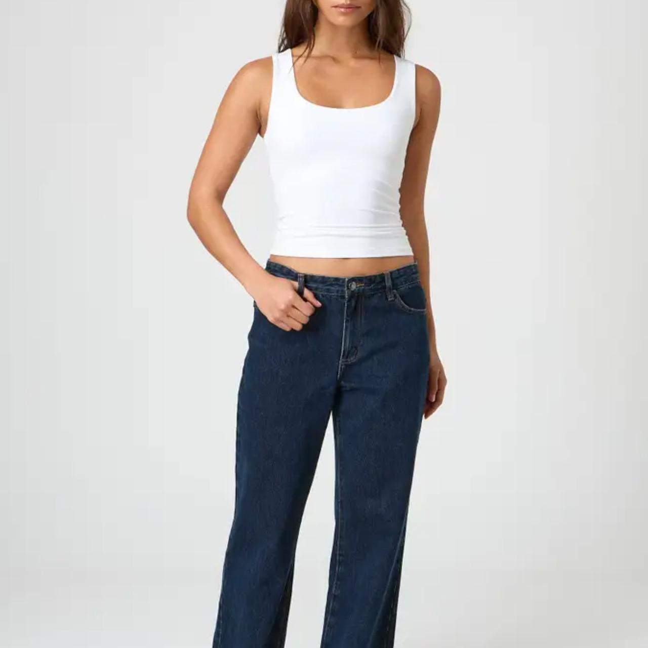 Glassons Scoop Neck Supersoft Tank (White) No stains... - Depop