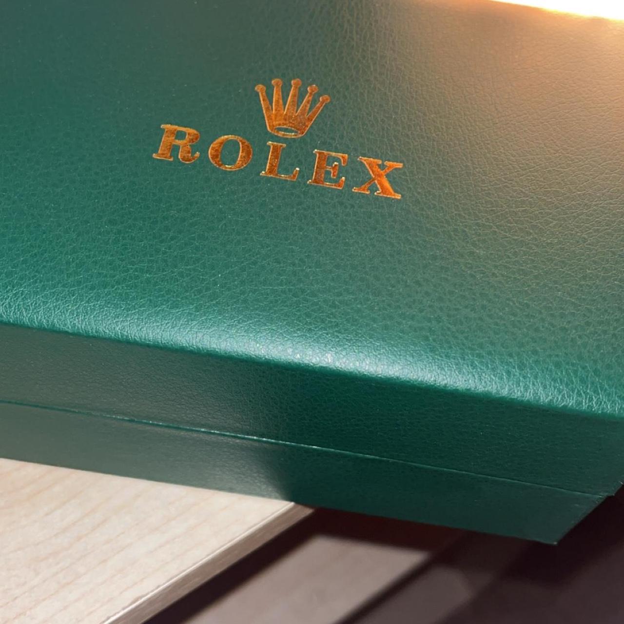 Gold and blue Rolex watch set comes with FREE bangle... - Depop